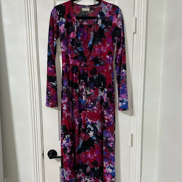 louella | Dresses | Louella Pink Floral Long Sleeve Maxi Dress | Poshmark